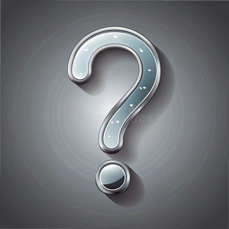 Doubt Design Over Gray Background Vector Illustration Stock ...