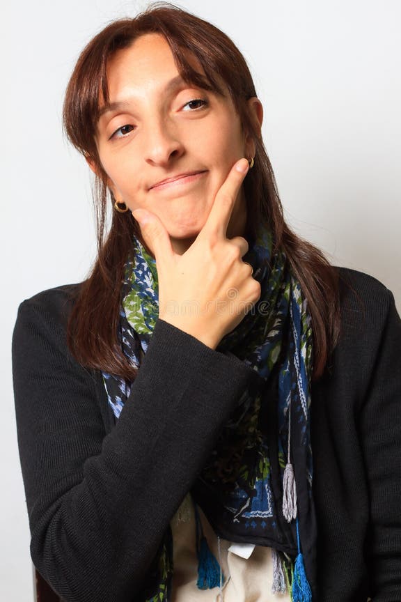 Doubt face stock image. Image of career, confident, caucasian - 42423869