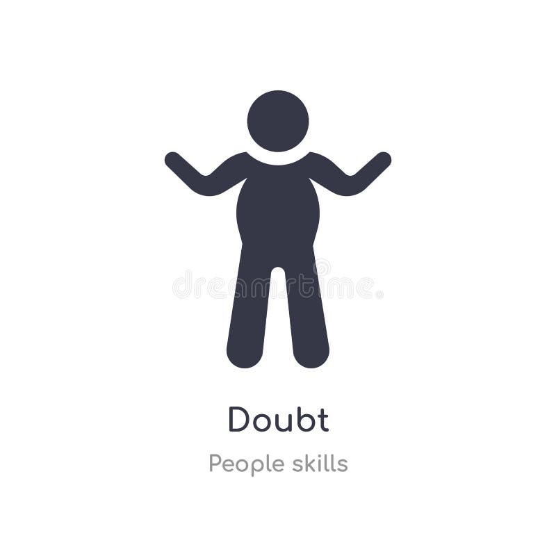 Doubt Outline Stock Illustrations – 2,649 Doubt Outline Stock ...