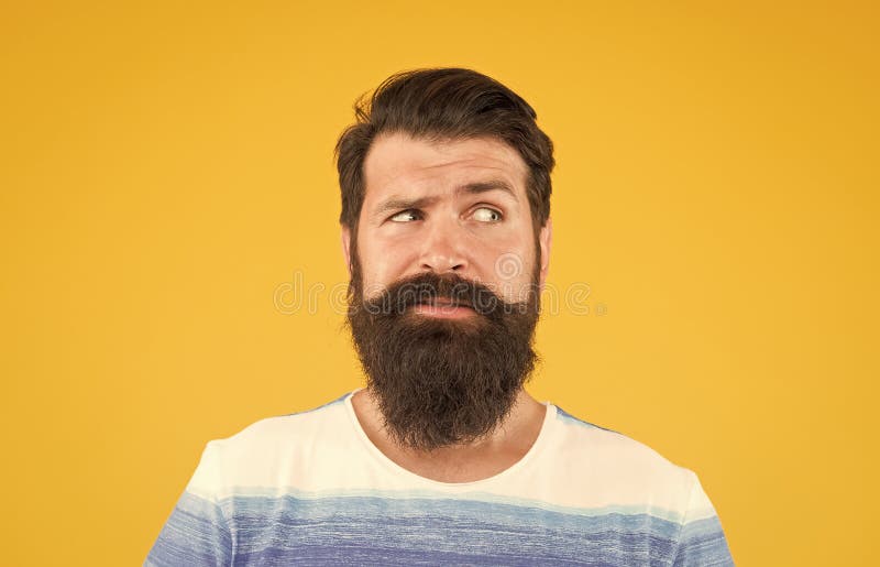 Doubtful Expression. Cunning Face. Interesting Idea. Guy Thinking. on ...