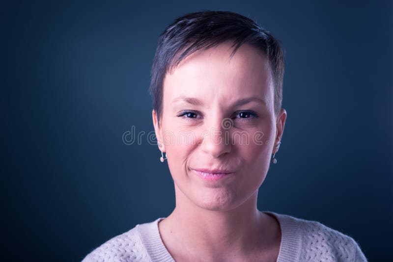 Doubtful stock image. Image of female, person, doubt - 49033265