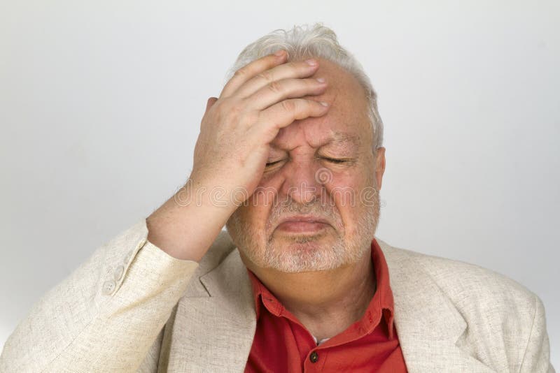 Doubtful Senior Man in Thoughts Stock Image - Image of lifestyle ...