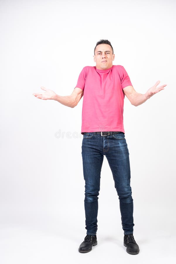 Doubting man stock photo. Image of insecurity, misgiving - 178686414