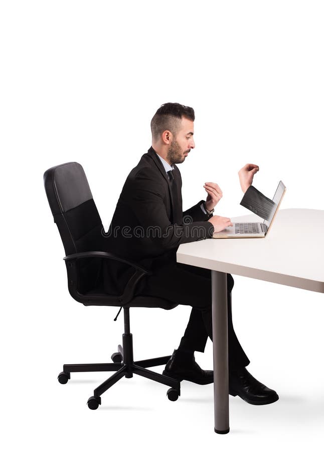 Shocked computer nerd stock image. Image of play, internet - 38675549