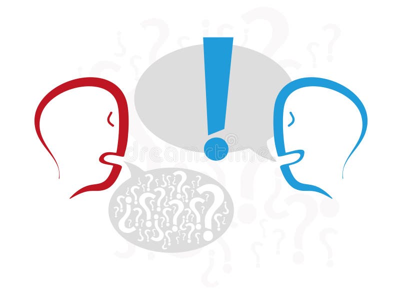 Doubts And Questions In Mind Stock Vector - Illustration of worry ...