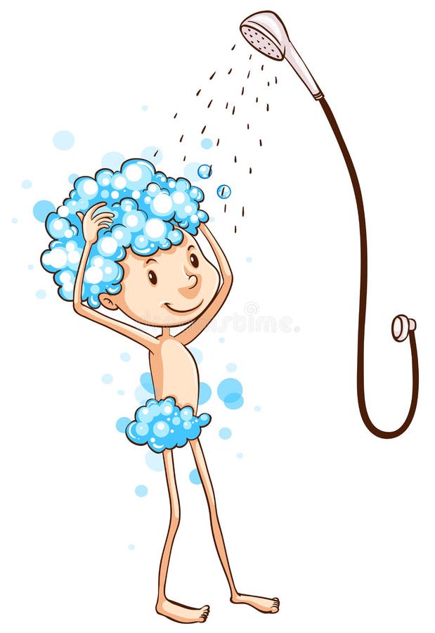 Douche illustration de vecteur. Illustration du bain - 45326699