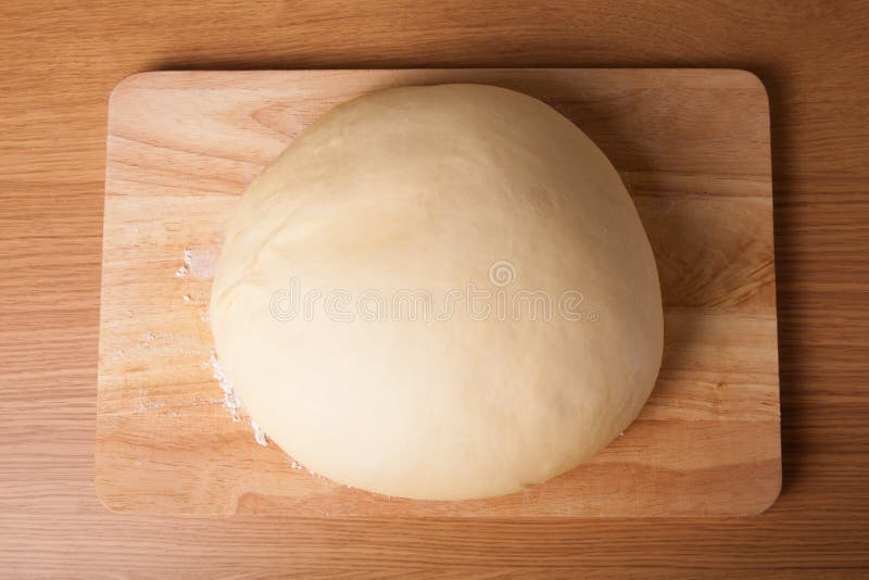 Dough on a Board with Flour Stock Photo - Image of preparing, eggs ...