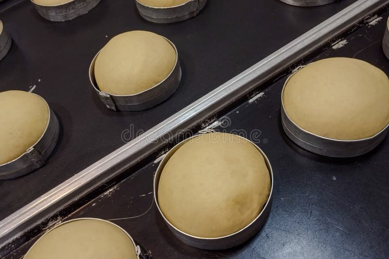 The Dough for the Bread Has Just Risen and is Ready To Be Baked. Stock ...
