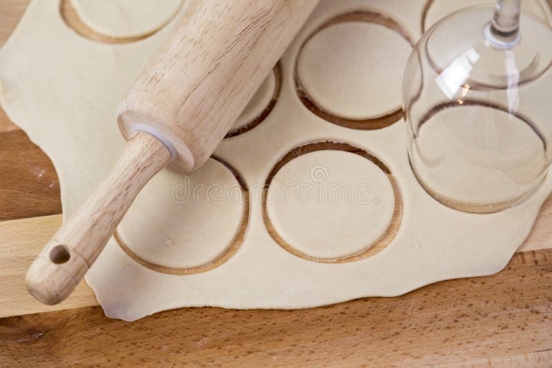 Dough circles stock photo. Image of dumplings, white - 33707062