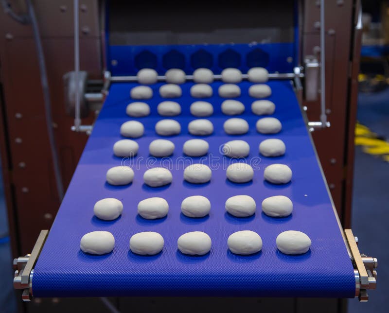 Dough Divider and Forming Rounder Machine Stock Image - Image of ...