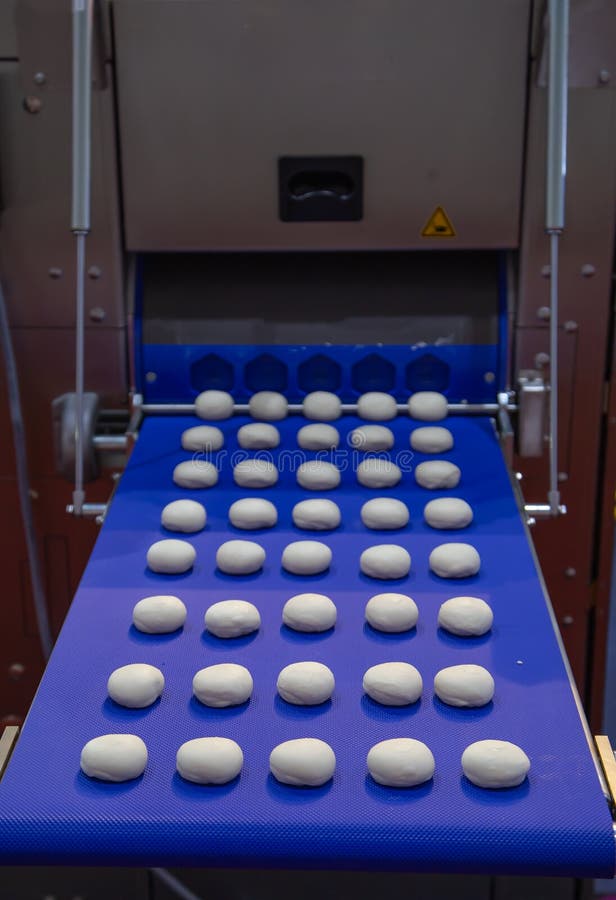 Dough Divider and Rounder Machine Stock Image - Image of baker, operate ...