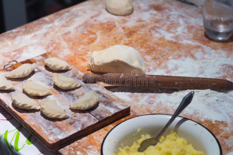 Dough flour dough products stock image. Image of material - 66923205