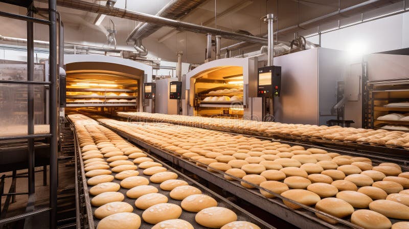 Dough Food Processing Equipment Stock Illustration - Illustration of ...