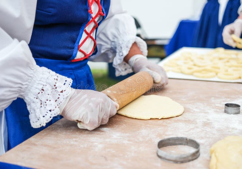 Dough forming stock image. Image of preparing, cook, pastry - 57446545