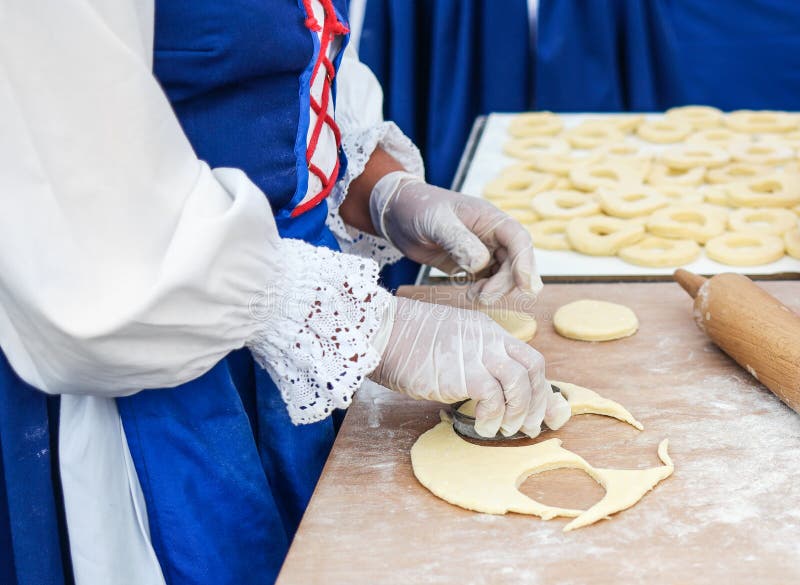 Dough forming stock photo. Image of street, kneading - 57447396