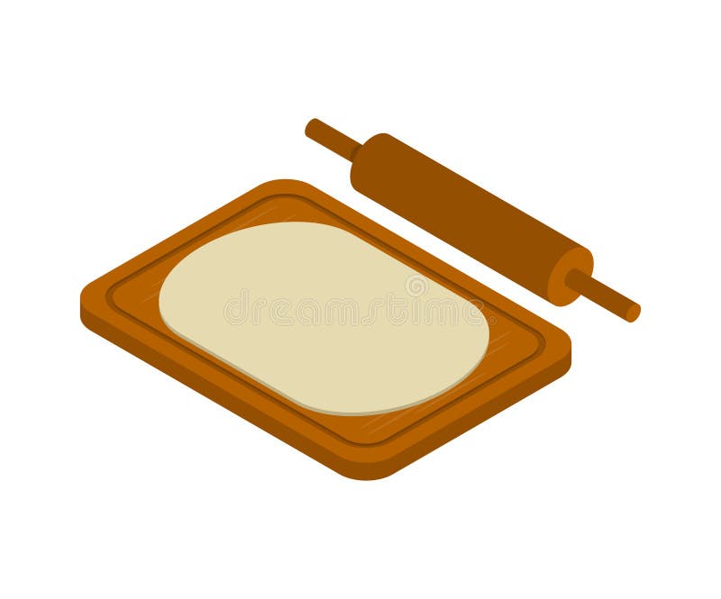 Dough Isometric Icon stock vector. Illustration of recipe - 273468073