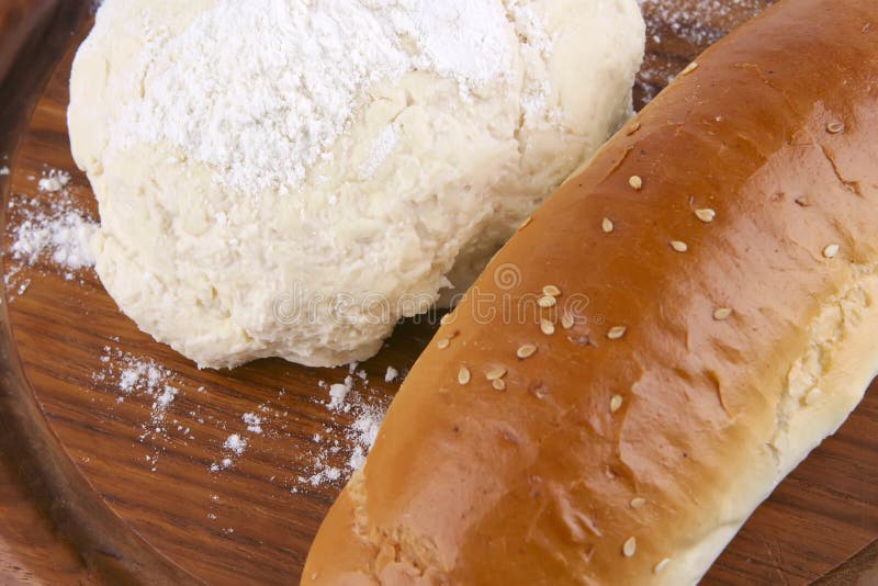 Dough and loaf stock image. Image of cooking, french, lifestyle - 9193997