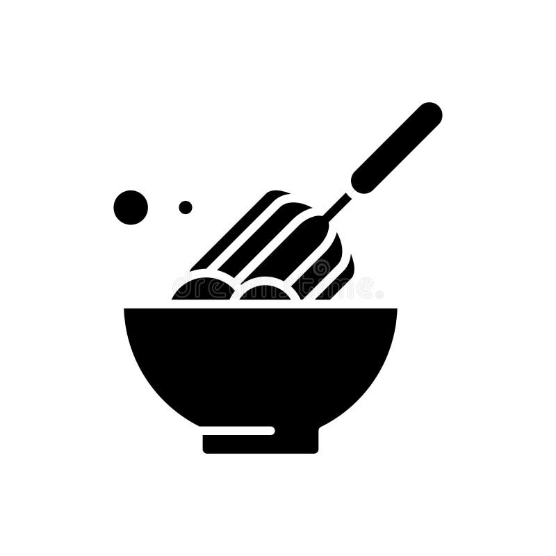 Dough Making Black Icon Concept. Dough Making Flat Vector Symbol, Sign ...