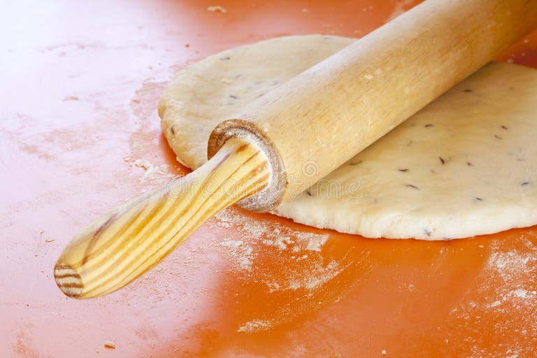 Dough and pin stock image. Image of dough, ingredient - 18935035