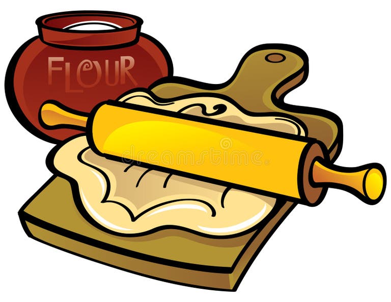 Rolling Fresh Dough Stock Illustrations – 4,445 Rolling Fresh Dough ...