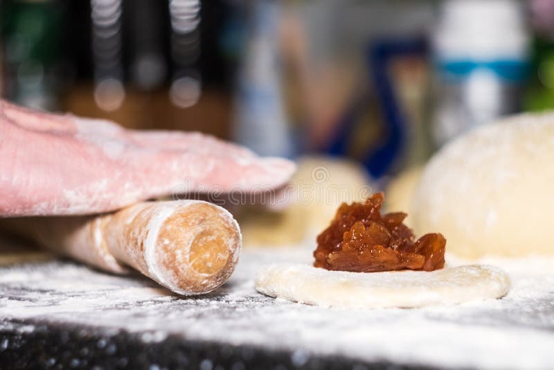 Dough on the table stock photo. Image of product, dough - 143370812
