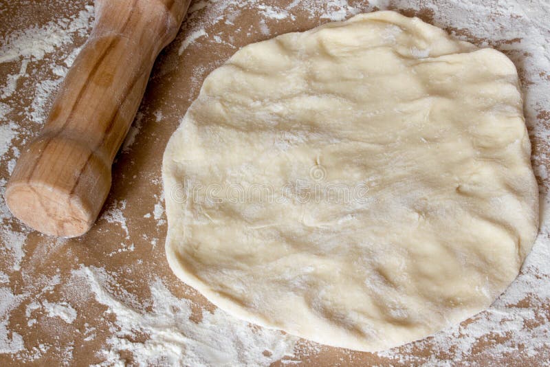 Dough on table stock photo. Image of knead, hands, bakery - 71082796