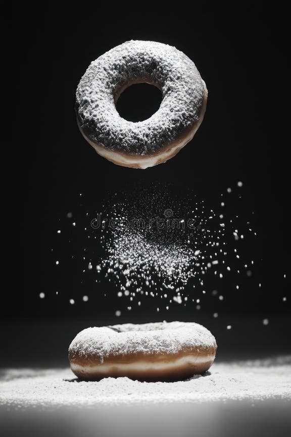 Doughnut Explosion - Sprinkles Dust Stock Photo - Image of powdered ...