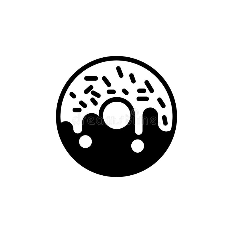 Doughnut Icon Flat Vector Template Design Trendy Stock Vector ...