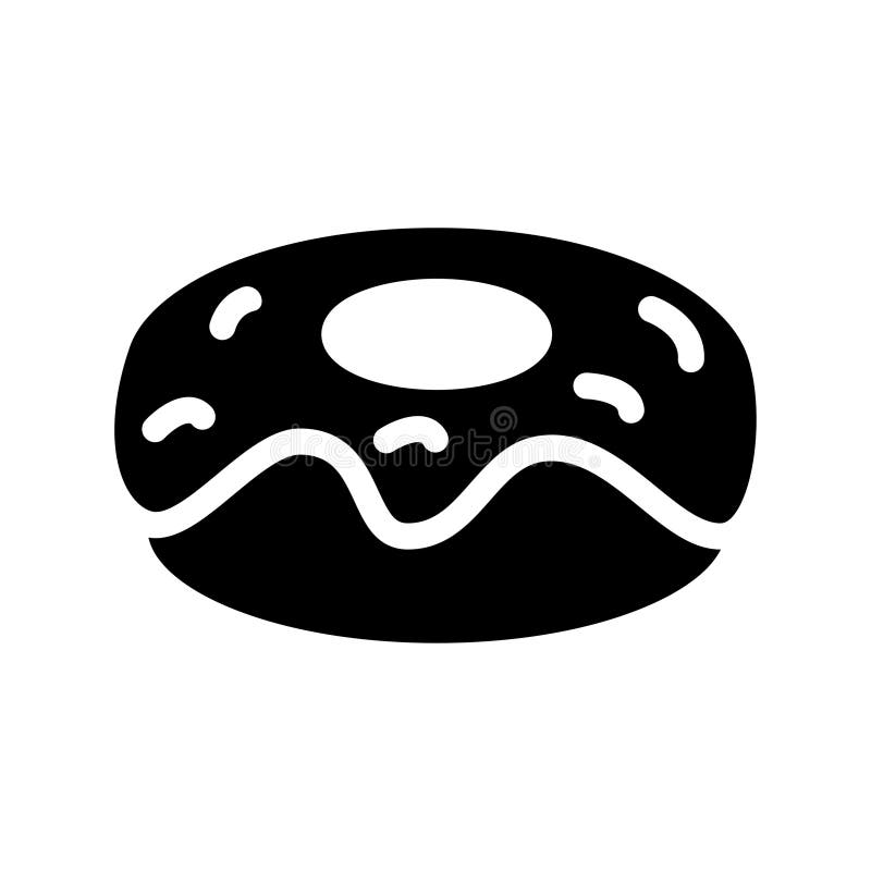 Doughnut Icon Vector Design Template Basic RGB Stock Vector - Illustration of doughnut, dessert ...