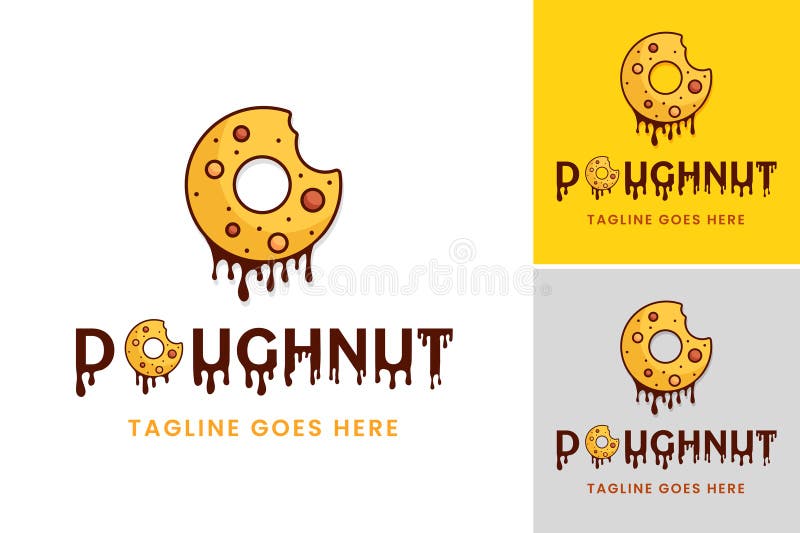 Doughnut Logo. Creative Doughnut Vector Illustration Logo Design Stock ...