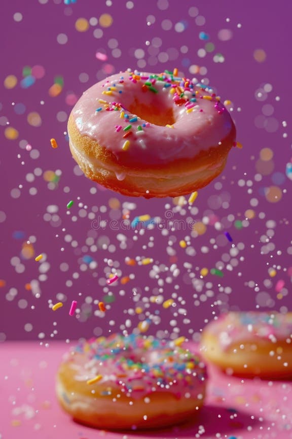 Doughnut Sprinkle Explosion Stock Image - Image of delicious, doughnut ...
