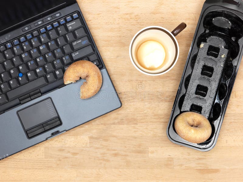 Doughnuts at Work stock image. Image of food, break, happiness - 58007573