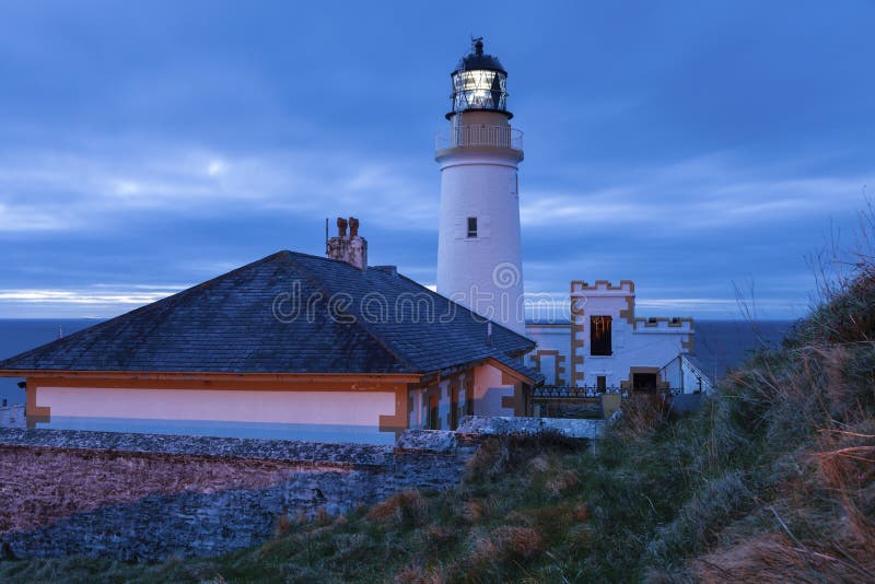 Douglas Head Lighthouse stock image. Image of evening - 127418485