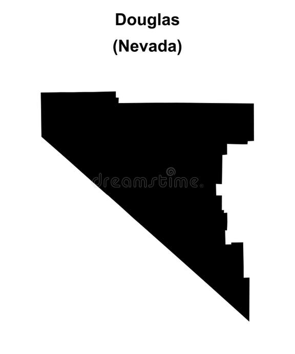 Douglas outline map stock vector. Illustration of shape - 361727642