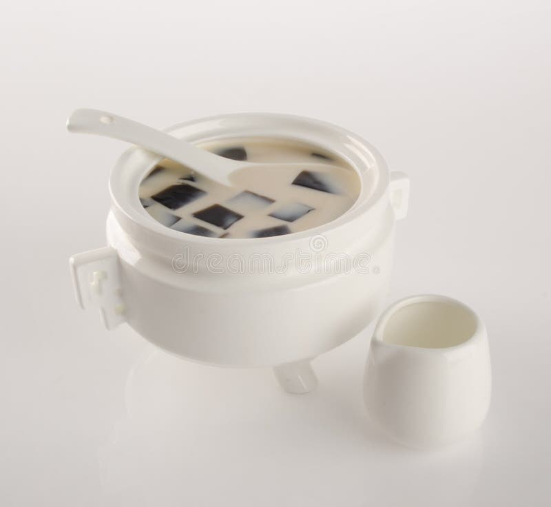 Douhua or Taiwanese Tofu Dessert and Tofu Pudding. Stock Photo - Image ...