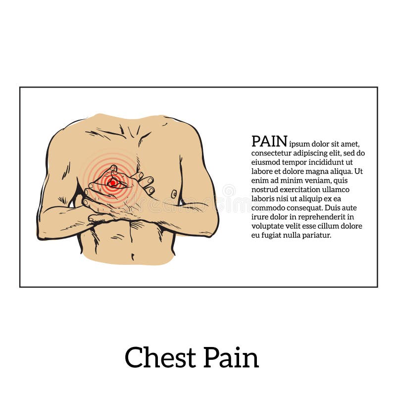 Douleur Au Coeur D'un Homme Illustration de Vecteur - Illustration du ... Douleur Au Coeur D'un Homme Illustration de Vecteur - Illustration du ...
