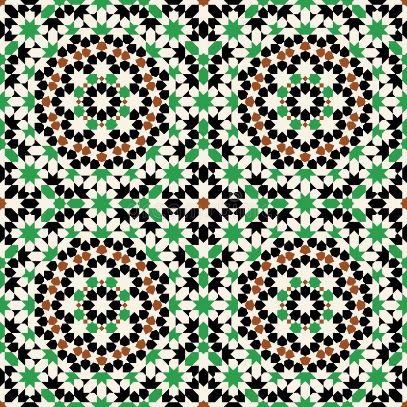 Douma Seamless Pattern Four Stock Vector - Illustration of glaze ...