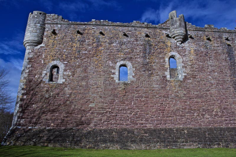 Doune Castle in Central Scotland and Set of Monty Python Stock Image ...