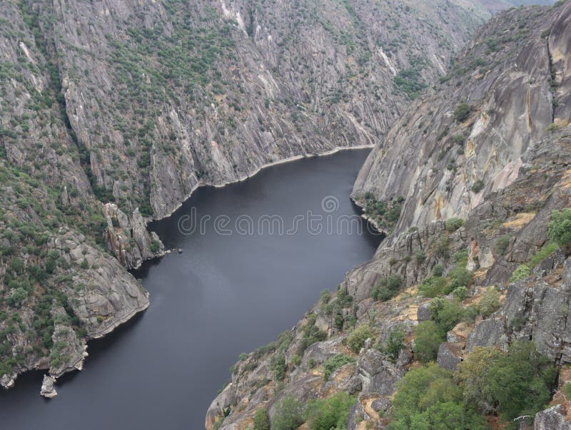 Douro River Natural Border between Spain Portugal Natural Deep Stock ...