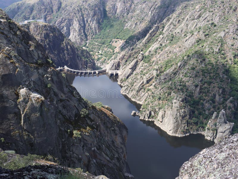 Douro River Natural Border between Spain Portugal Natural Deep Stock ...