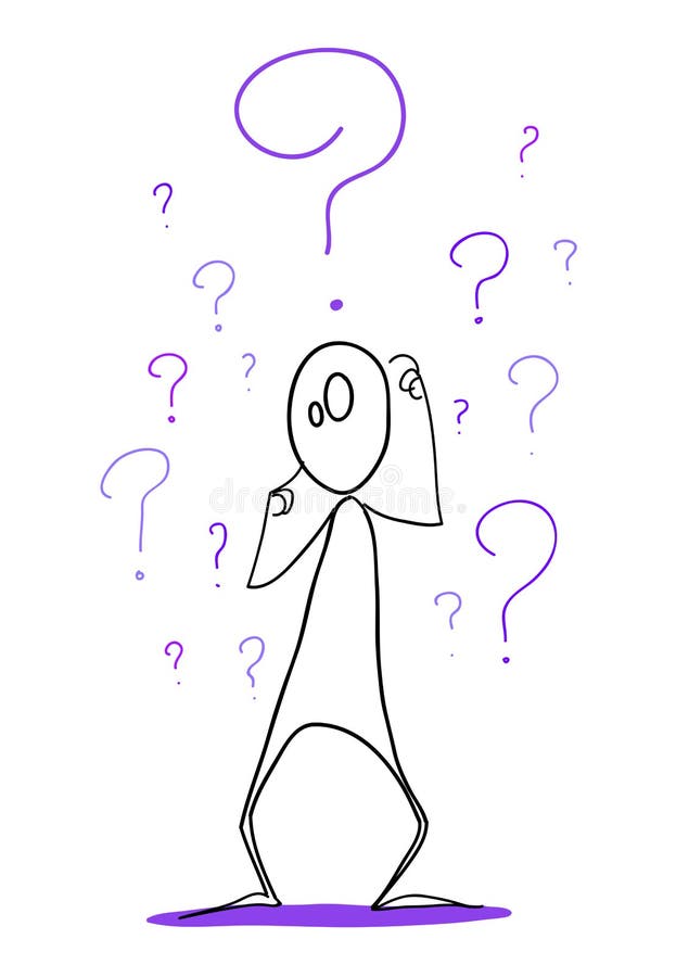 Doute - clipart illustration stock. Illustration du illustration - 1494727