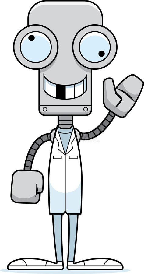 Doutor Parvo Robot Dos Desenhos Animados Ilustração do Vetor ...