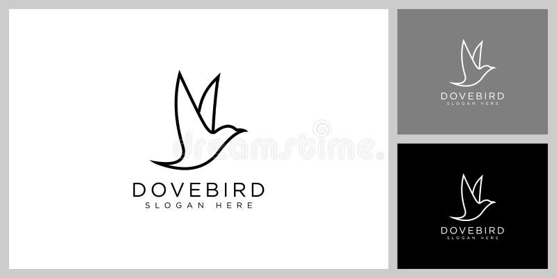 Dove Animal Bird Logo Vector Design Concept Stock Vector - Illustration ...