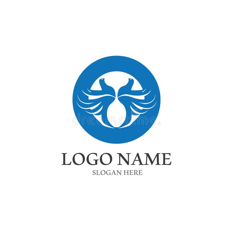 Dove Bird Logo Vector Design Stock Vector - Illustration of icon ...