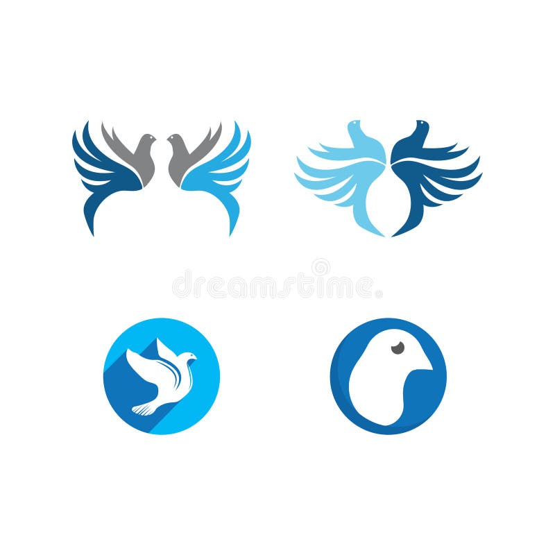 Dove Bird Logo Vector Design Stock Vector - Illustration of icon ...