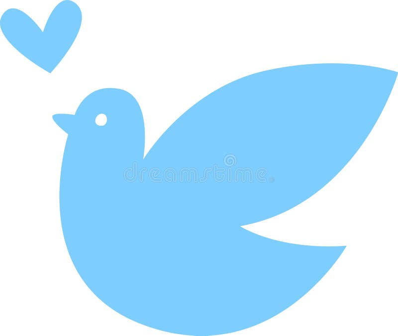 Dove Bird Peace Silhouette stock vector. Illustration of pigeon - 284412643