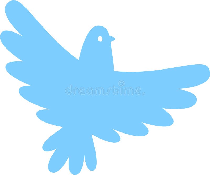 Dove Bird Peace Outline stock vector. Illustration of dove - 284413821