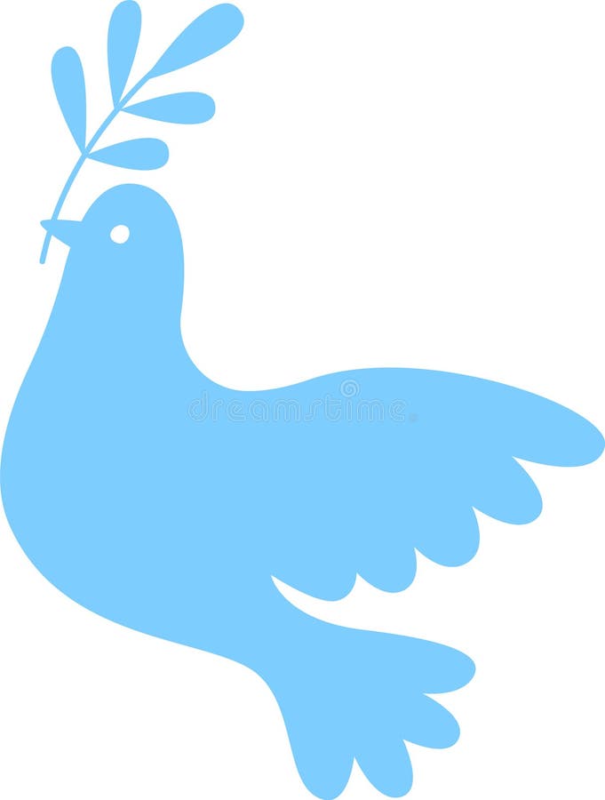 Dove Bird Peace Silhouette stock vector. Illustration of icon - 284413326