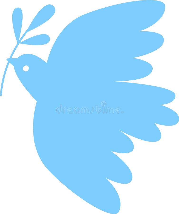 Dove Bird Peace Silhouette stock vector. Illustration of symbol - 284413369