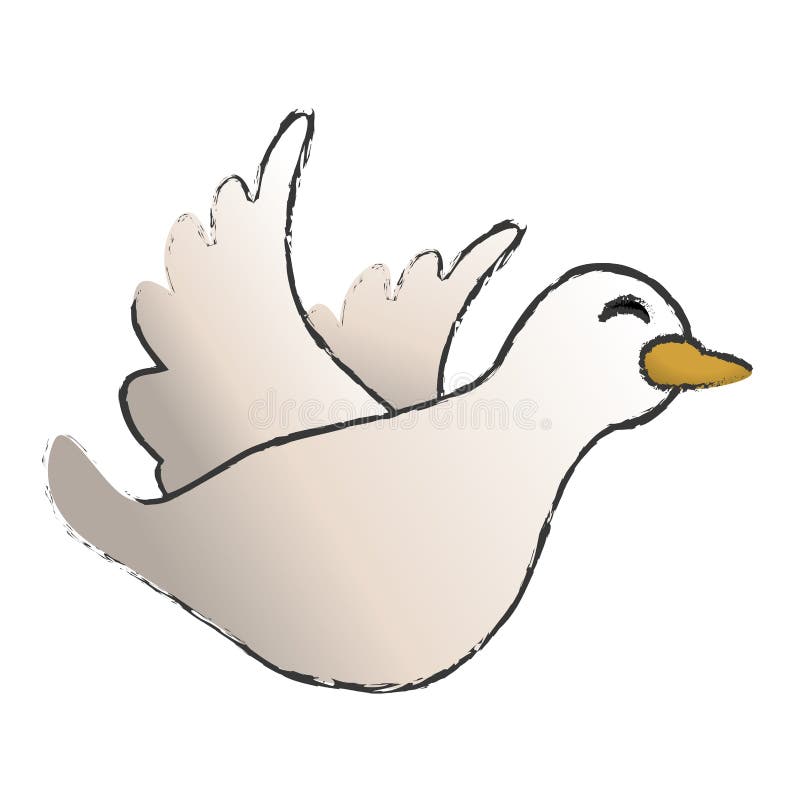 Dove cartoon icon image stock illustration. Illustration of icon - 84948516
